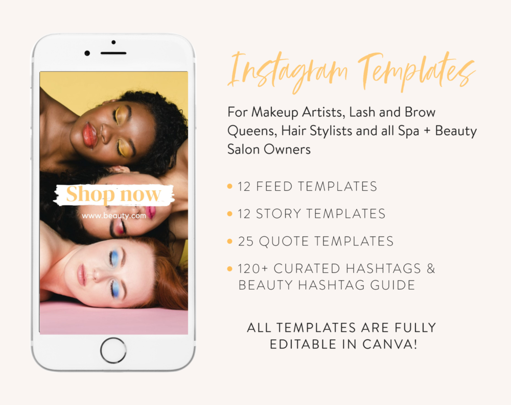 The Beauty Instagram Template Kit for Canva - My Social Boutique