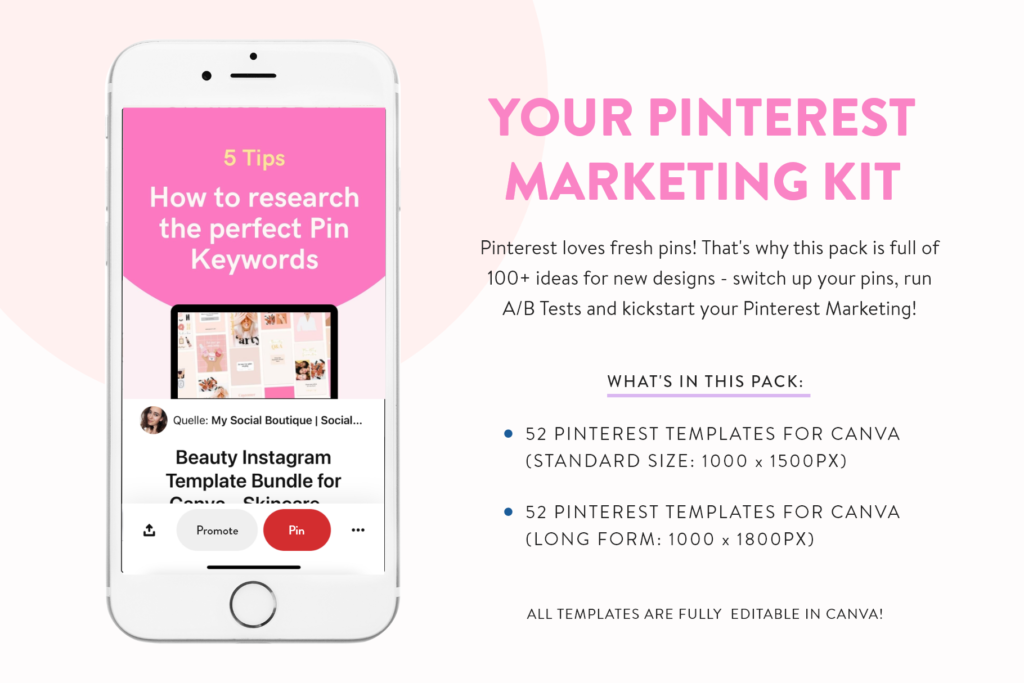 100+ Pin Power Marketing Kit for Pinterest - My Social Boutique
