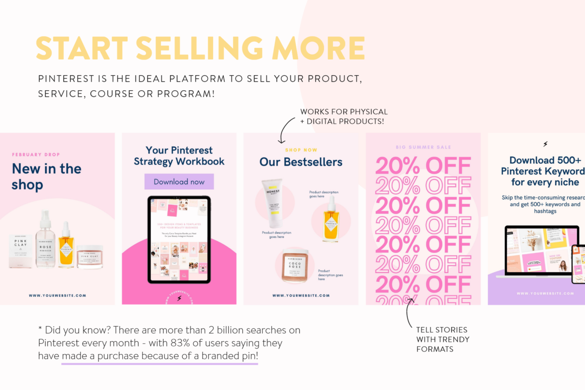 100+ Pin Power Marketing Kit for Pinterest - My Social Boutique