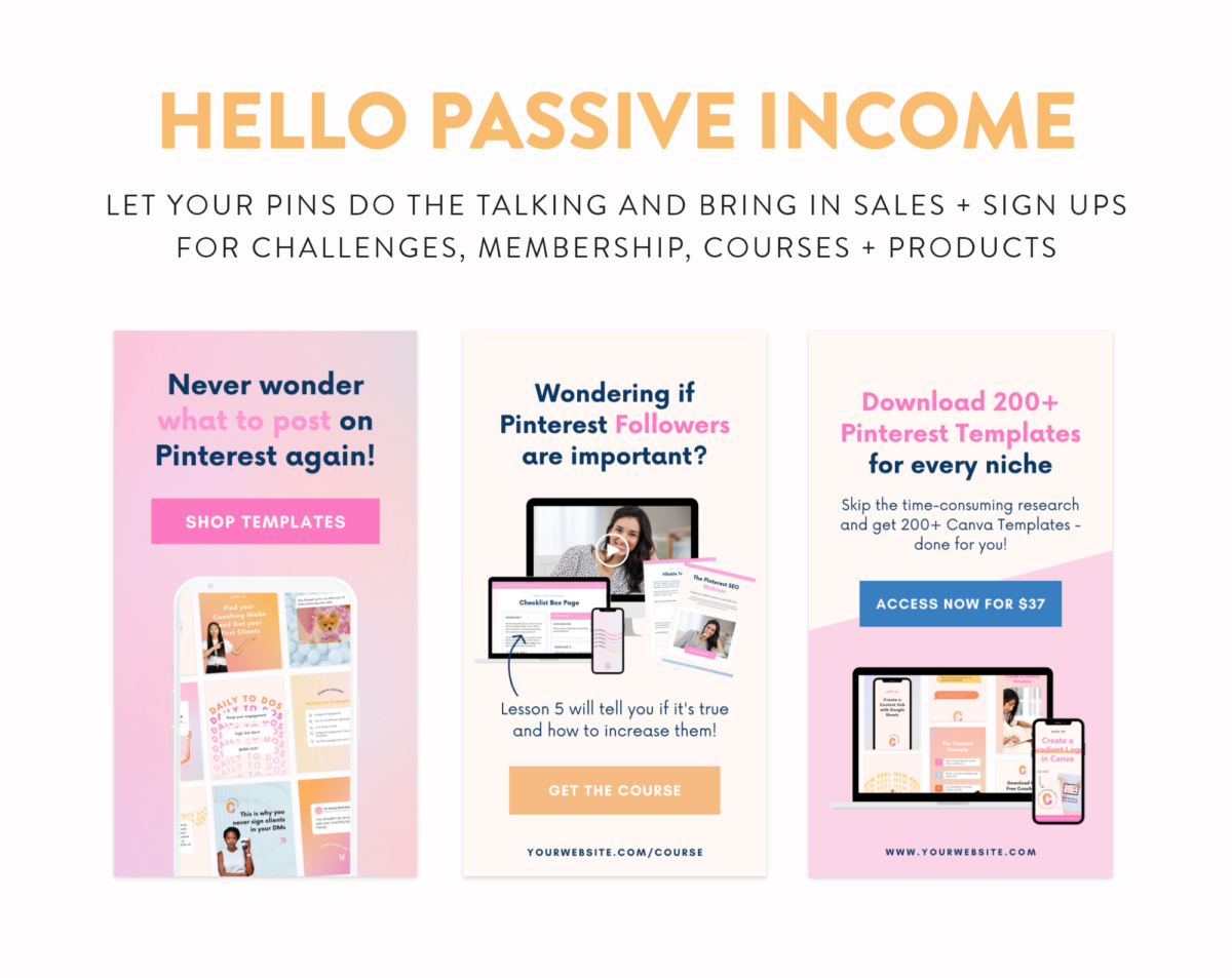 Digital Product Pinterest Templates Pack - My Social Boutique