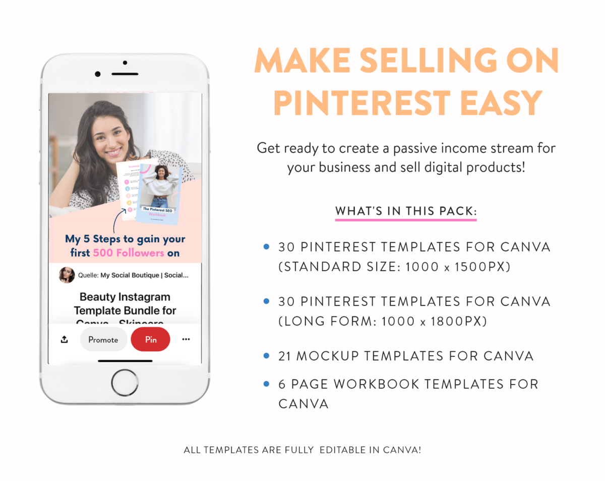 Digital Product Pinterest Templates Pack - My Social Boutique