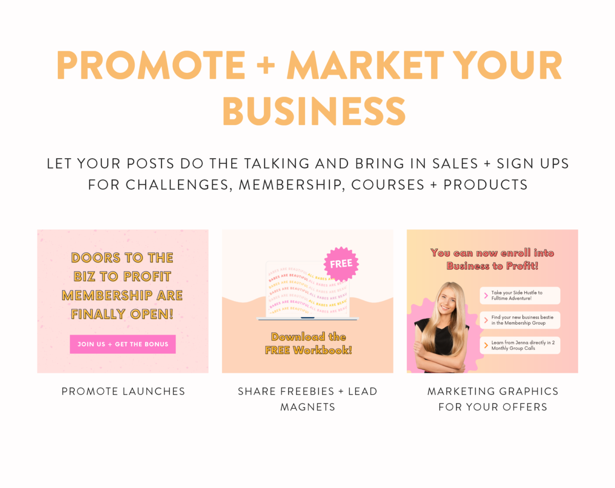 Facebook Marketing Template Pack - My Social Boutique