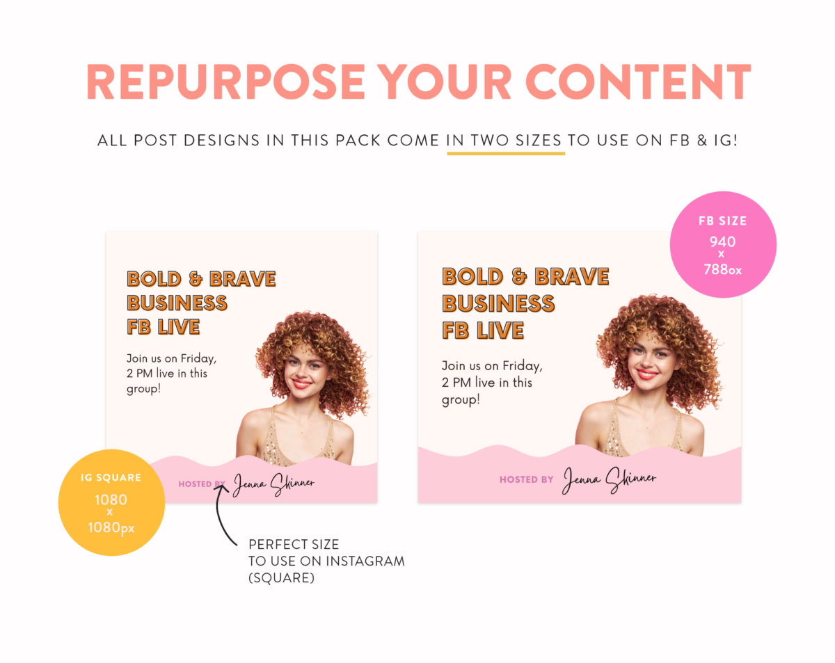 Facebook Marketing Template Pack - My Social Boutique