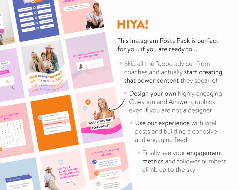 Questions & Answers Instagram Template Pack - My Social Boutique