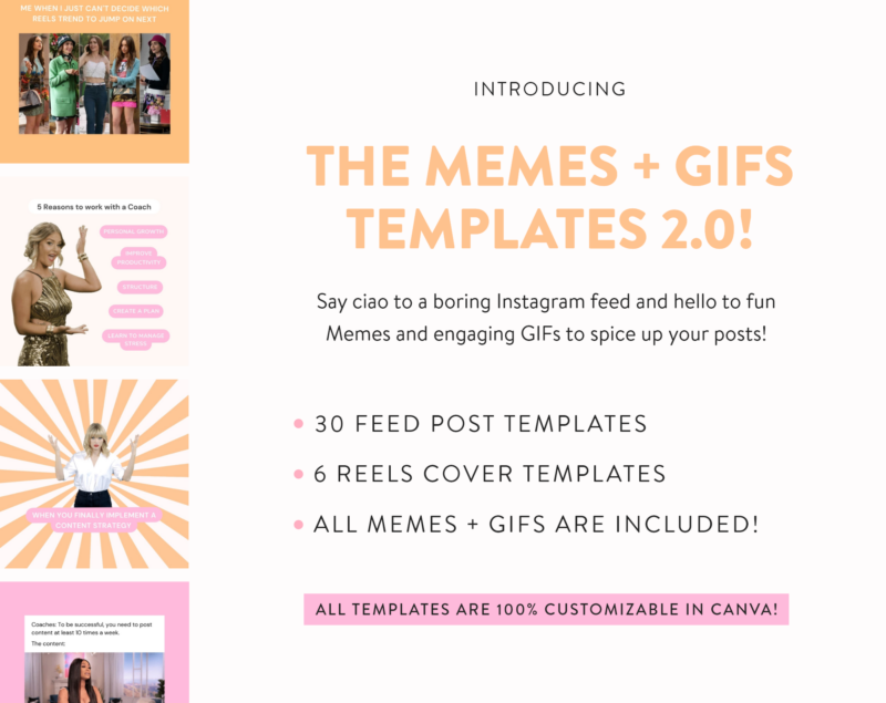 Instagram Memes + Gifs Template Pack 2.0 - My Social Boutique