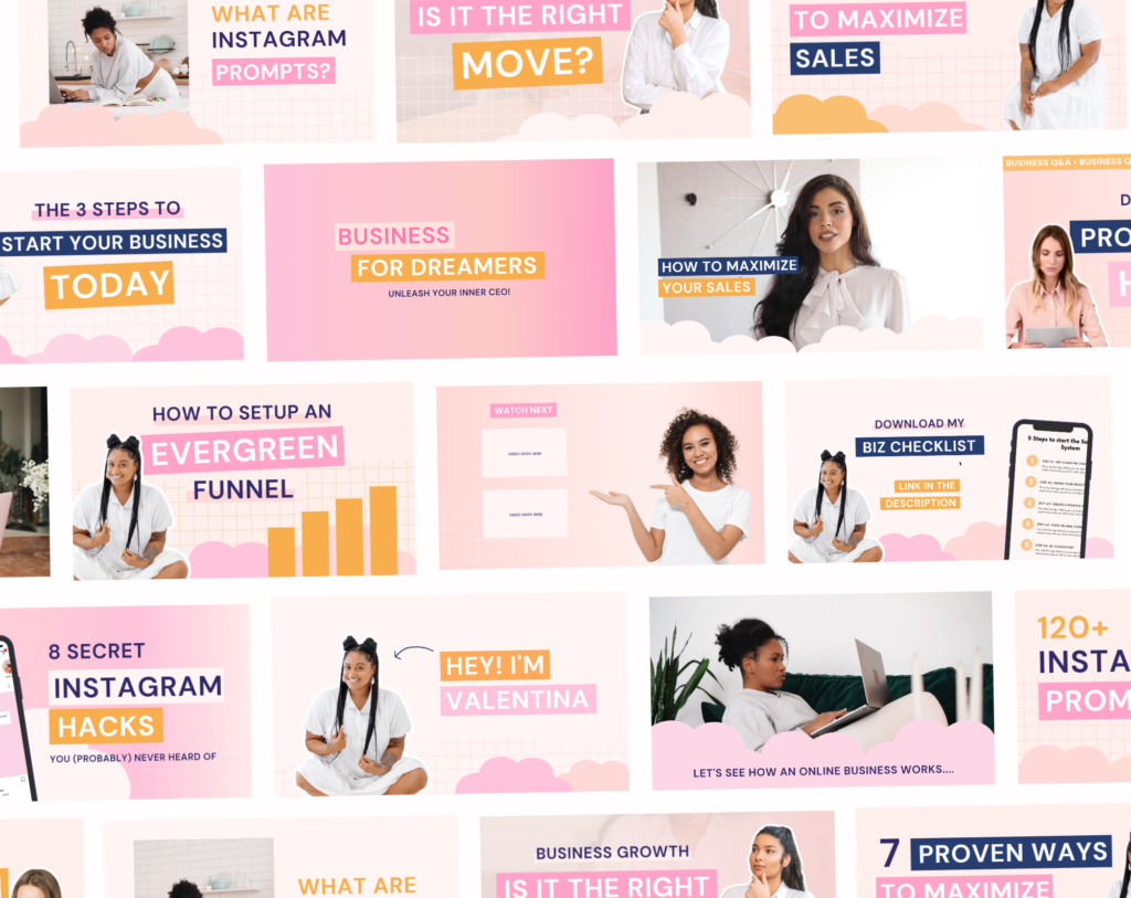 Youtube Branding Template Pack for Canva - My Social Boutique