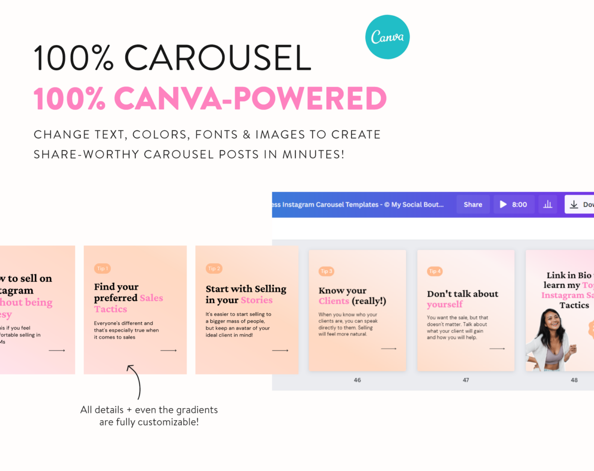 Instagram Engagement Carousel Post Pack - My Social Boutique