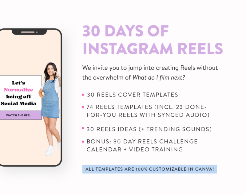 Instagram Reels Challenge Templates Pack - My Social Boutique