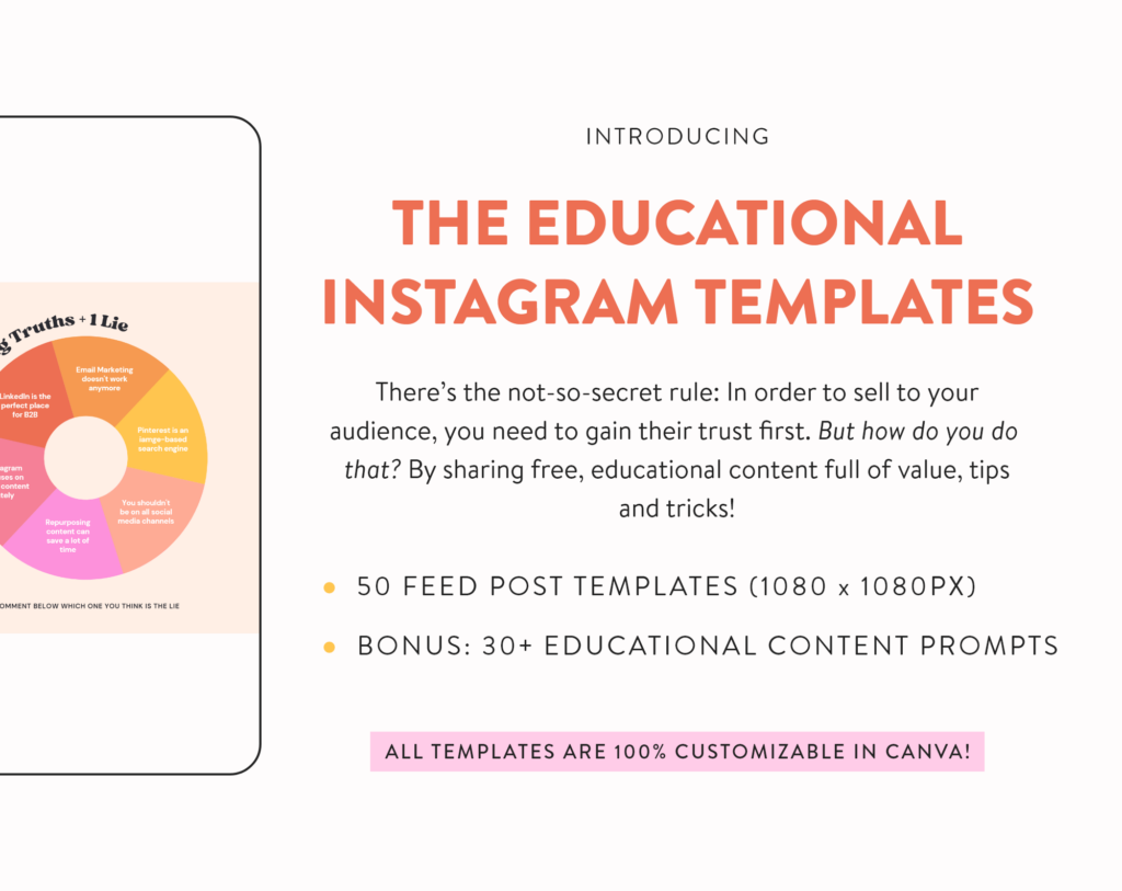 Instagram Coach Educational Post Templates - My Social Boutique