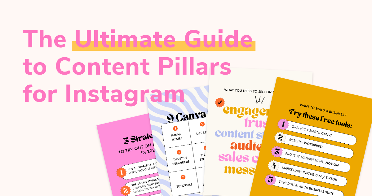The Ultimate Guide To Content Pillars For Instagram My Social Boutique The Ultimate Guide To Content Pillars For Instagram My Social Boutique