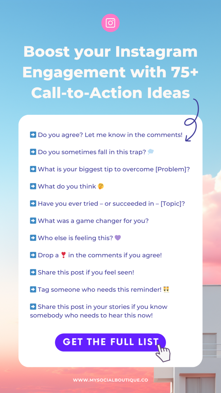 75+ Powerful Call to Action (CTA) Ideas for Instagram Engagement