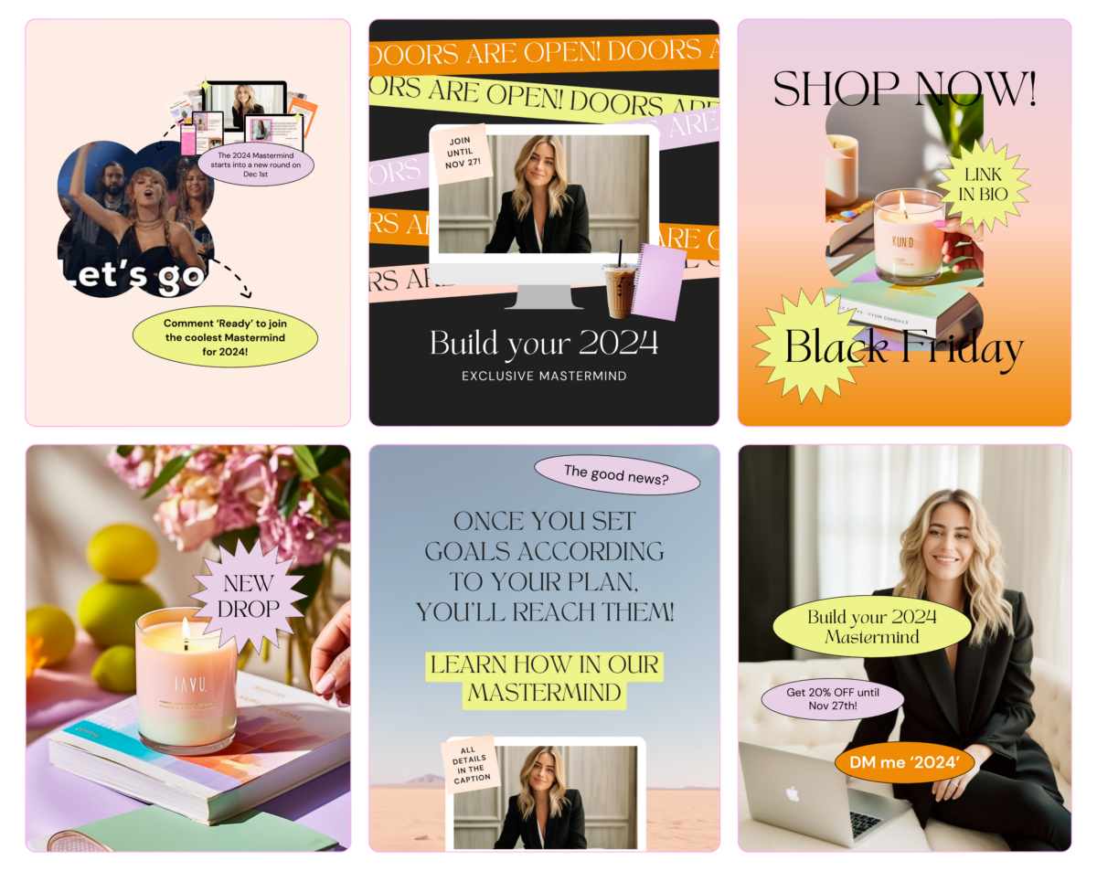 Instagram Sales and Launch Carousels - My Social Boutique