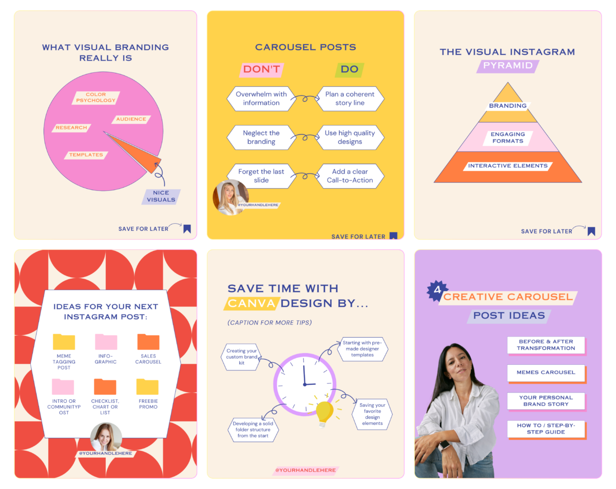 Instagram Charts & Infographics Templates - My Social Boutique