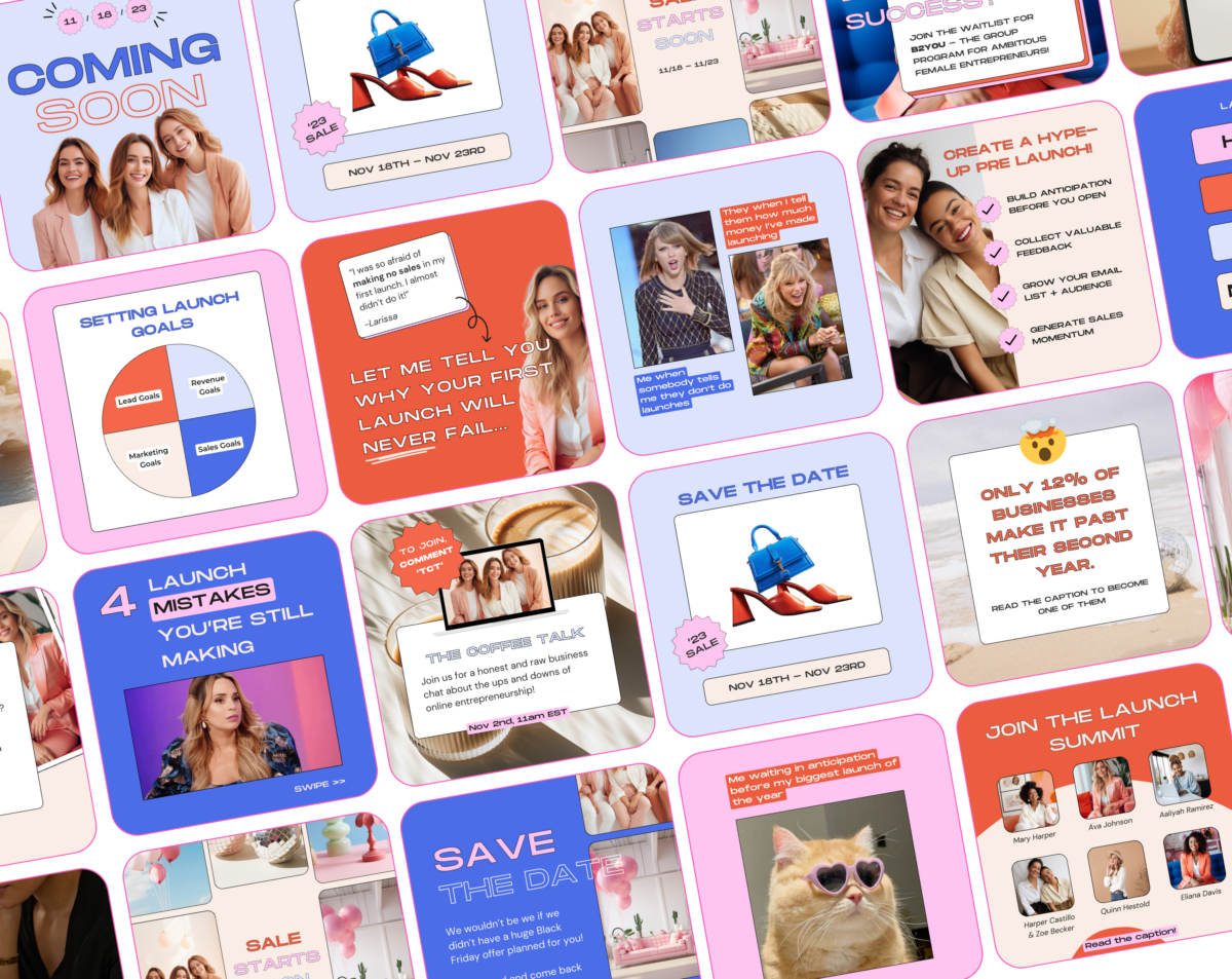 Instagram Pre-Launch Marketing Posts - My Social Boutique