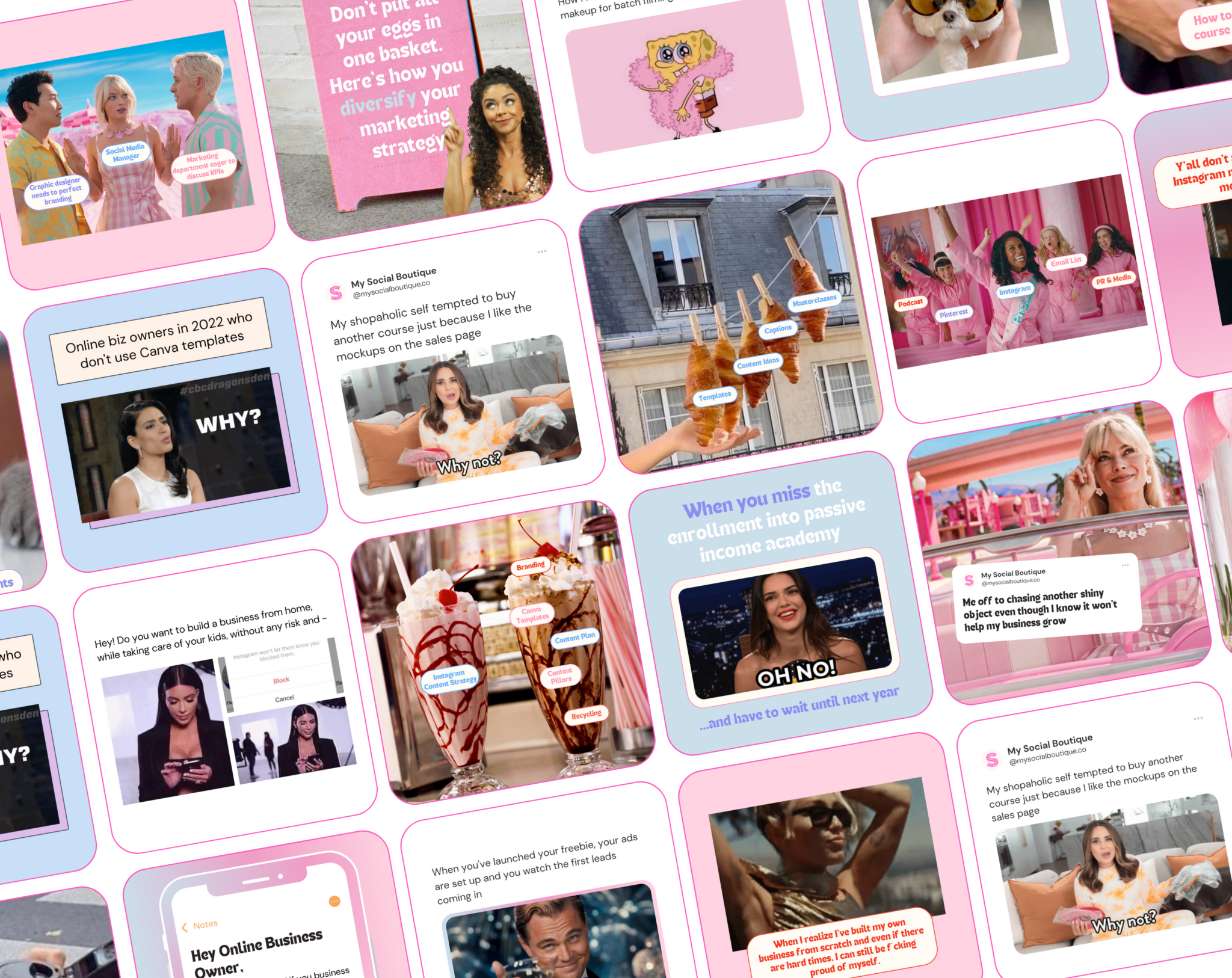 Instagram Memes & Gifs Templates - My Social Boutique