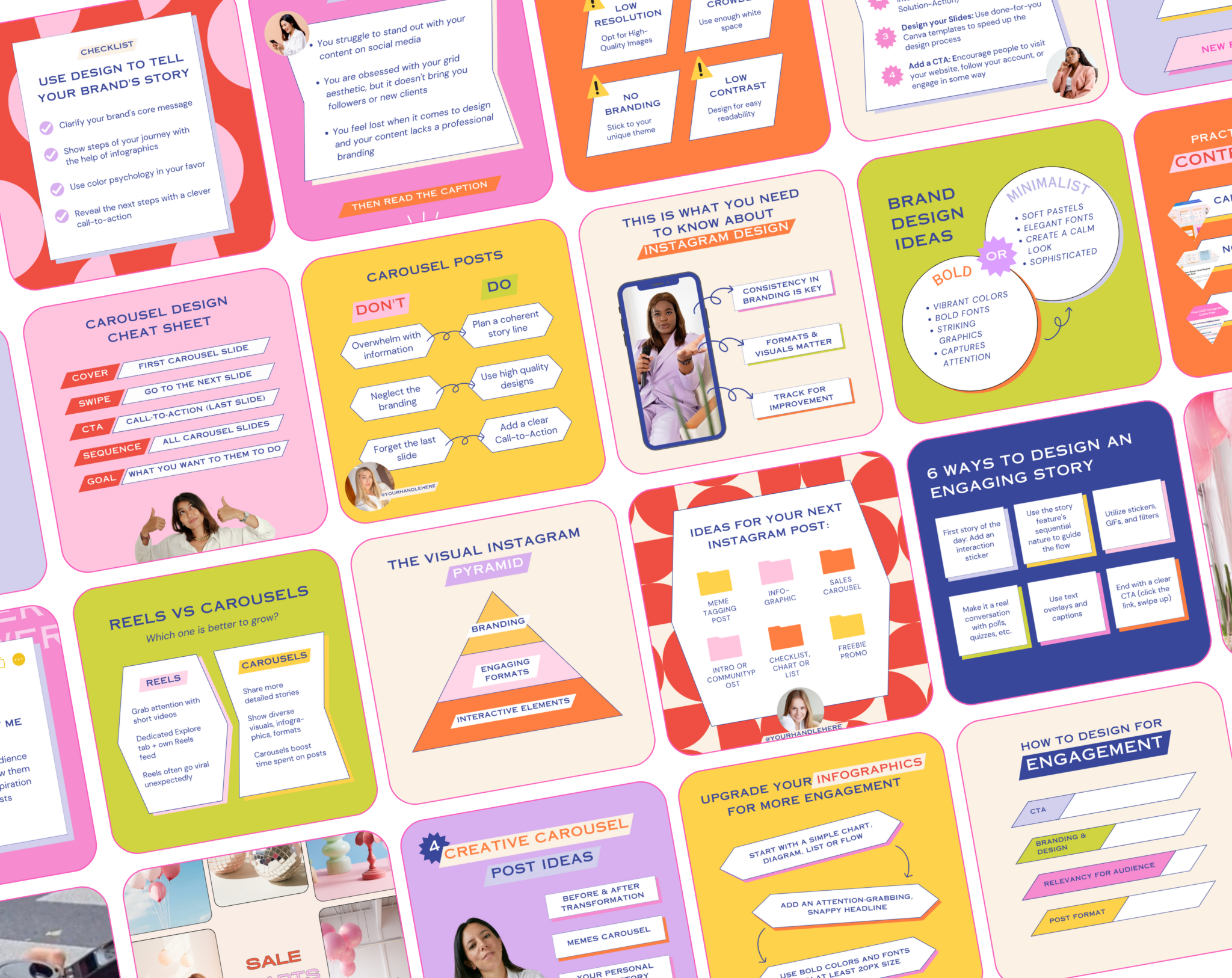 Instagram Charts & Infographics Templates - My Social Boutique