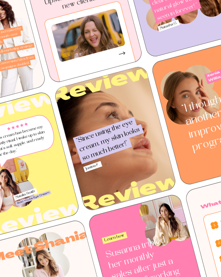 Instagram Case Study & Testimonials Posts - My Social Boutique