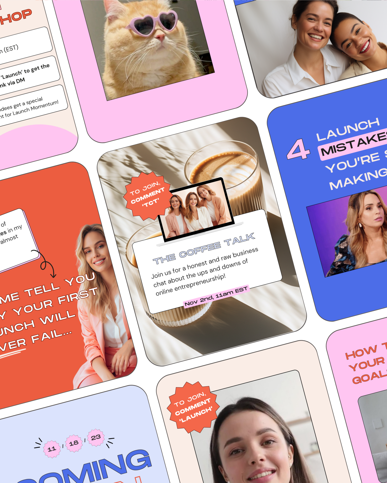 Instagram Pre-Launch Marketing Posts - My Social Boutique