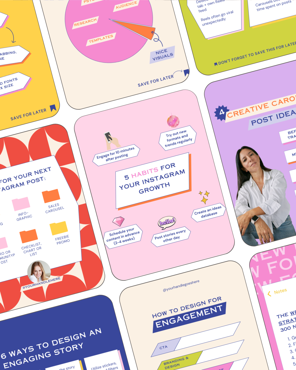 Instagram Charts & Infographics Templates - My Social Boutique