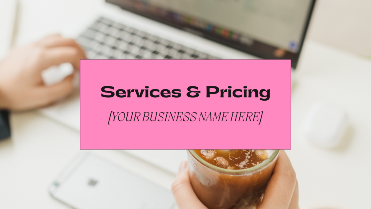 Client Pricing & Services Guide - My Social Boutique