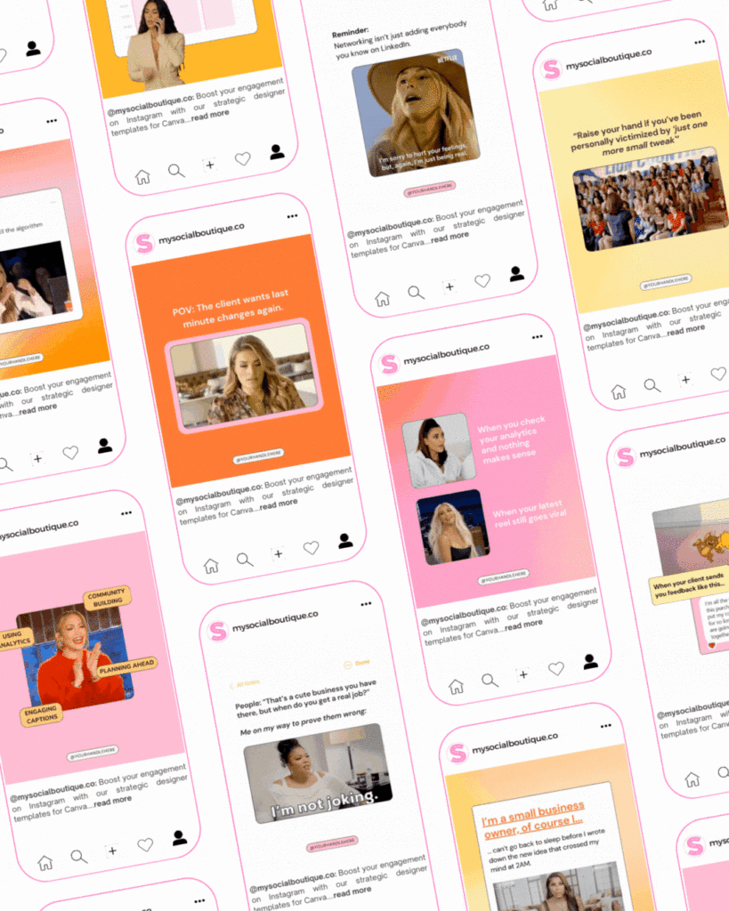 Viral Instagram Memes for Canva - My Social Boutique