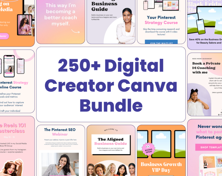 250+ Digital Creator Bundle for Canva - My Social Boutique