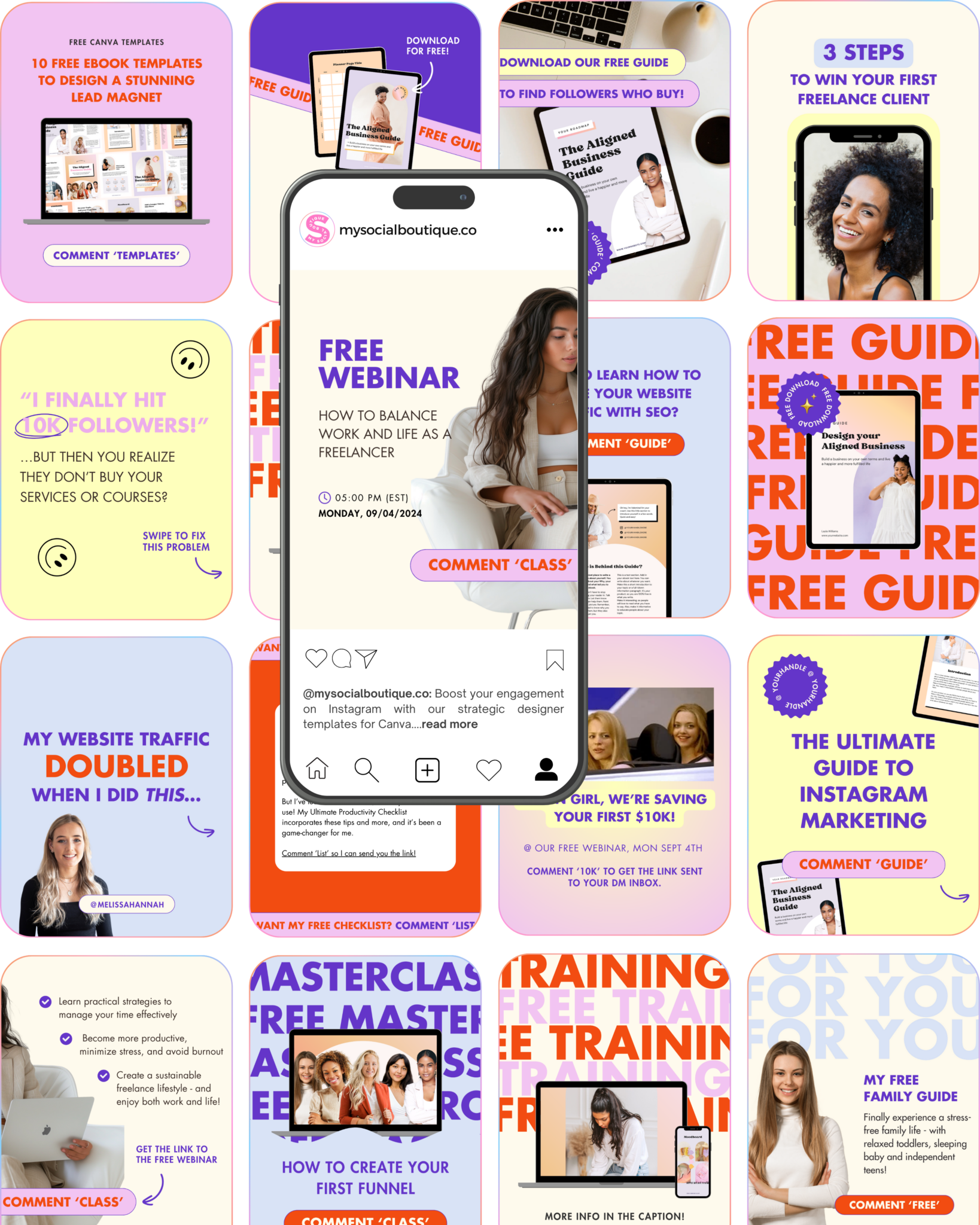 Lead Magnet Promo Templates Pack - My Social Boutique