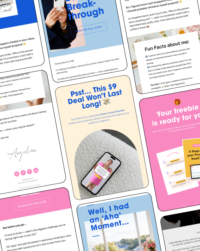 Welcome Kit Email Templates for Flodesk - My Social Boutique