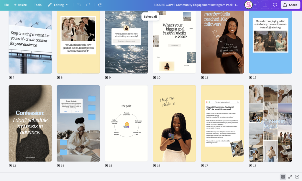 Community Engagement Pack for Instagram - My Social Boutique