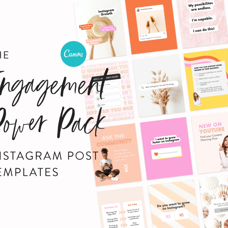 Instagram Carousel Templates for Canva - My Social Boutique